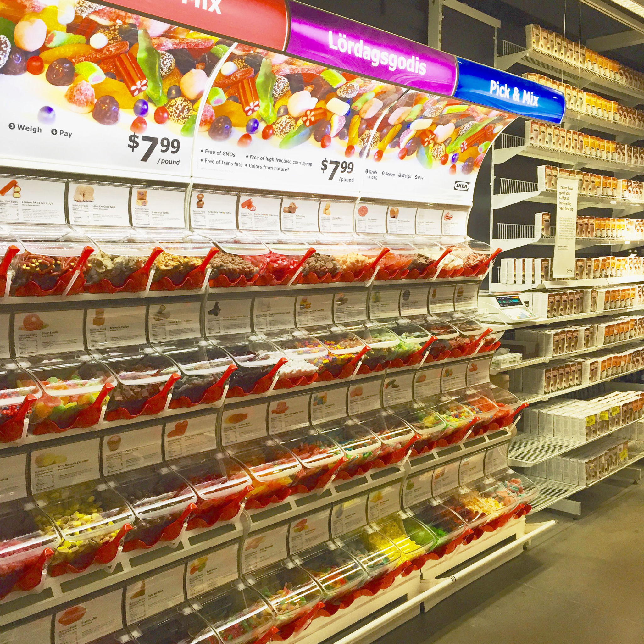 IKEA Candy Shops LORDAGSGODIS Saturday Candy in IKEA Stores