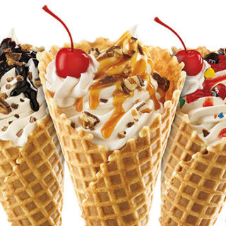 Sonic Ice Cream Waffle Cone Sundae