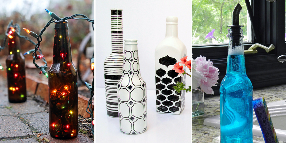 Cool Beer Bottle Upcycle DIY Projects - Delish