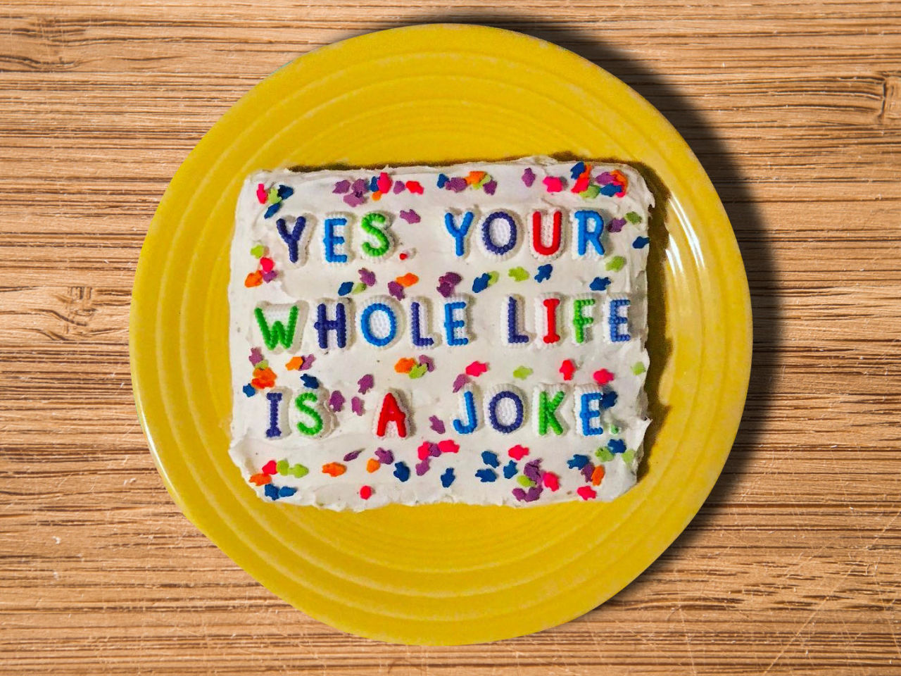 Troll Face Birthday Cake