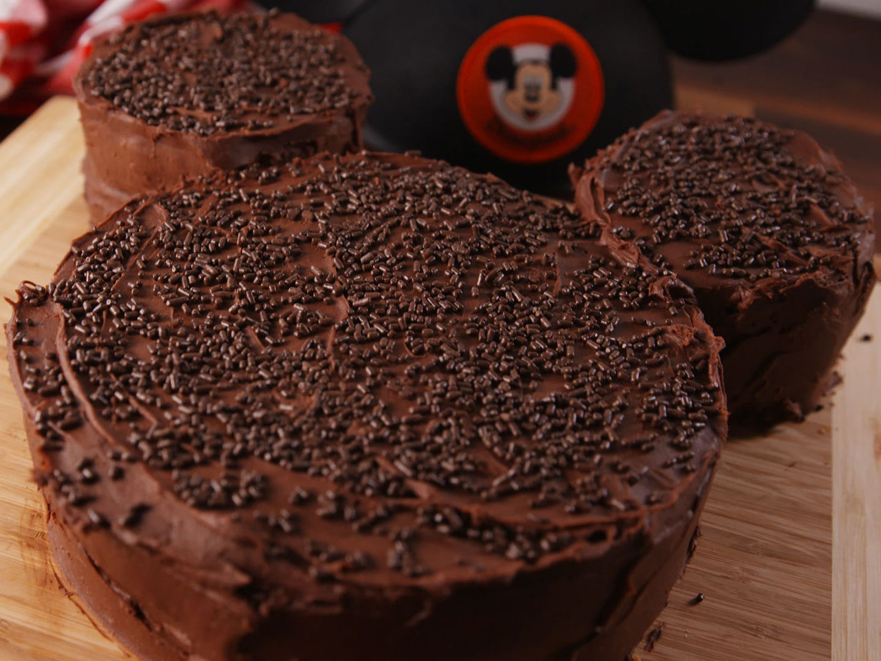 Homemade Mickey Mouse Cake