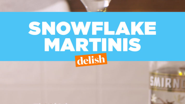 Blue Snowflake Cocktail Drink